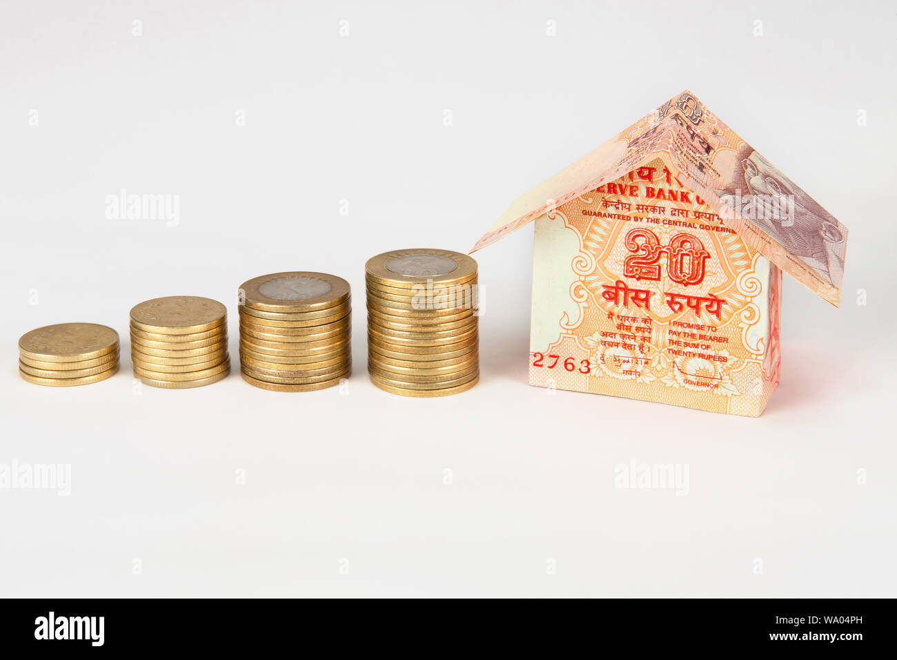 Indian twenty rupee note hi-res stock photography and images - Alamy