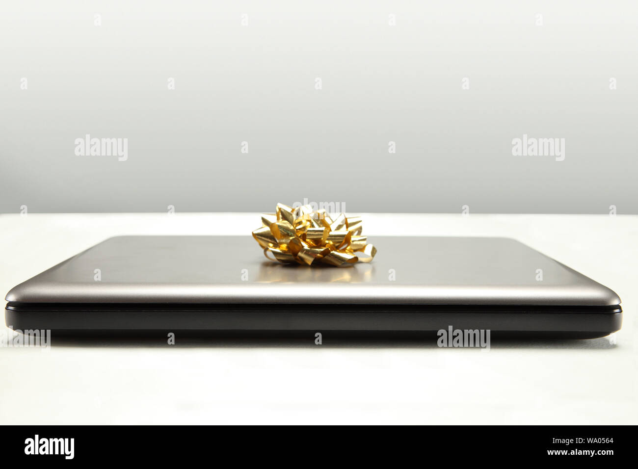 Laptop as a gift Stock Photo - Alamy