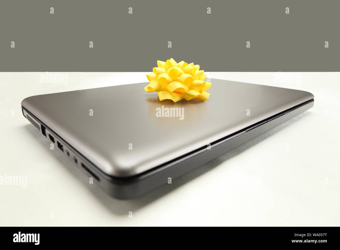 Laptop as a gift Stock Photo - Alamy