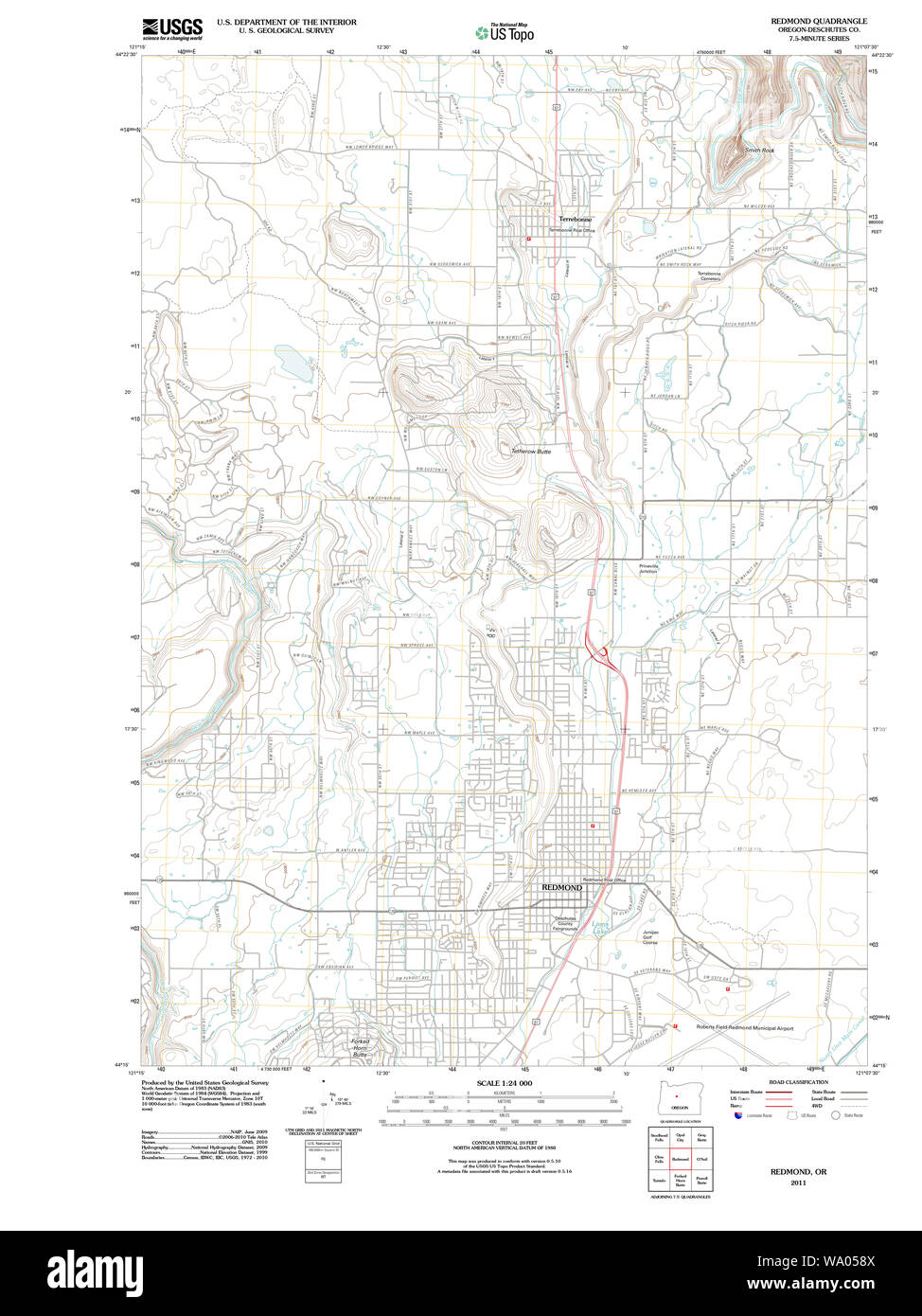 Map of redmond Cut Out Stock Images & Pictures - Alamy