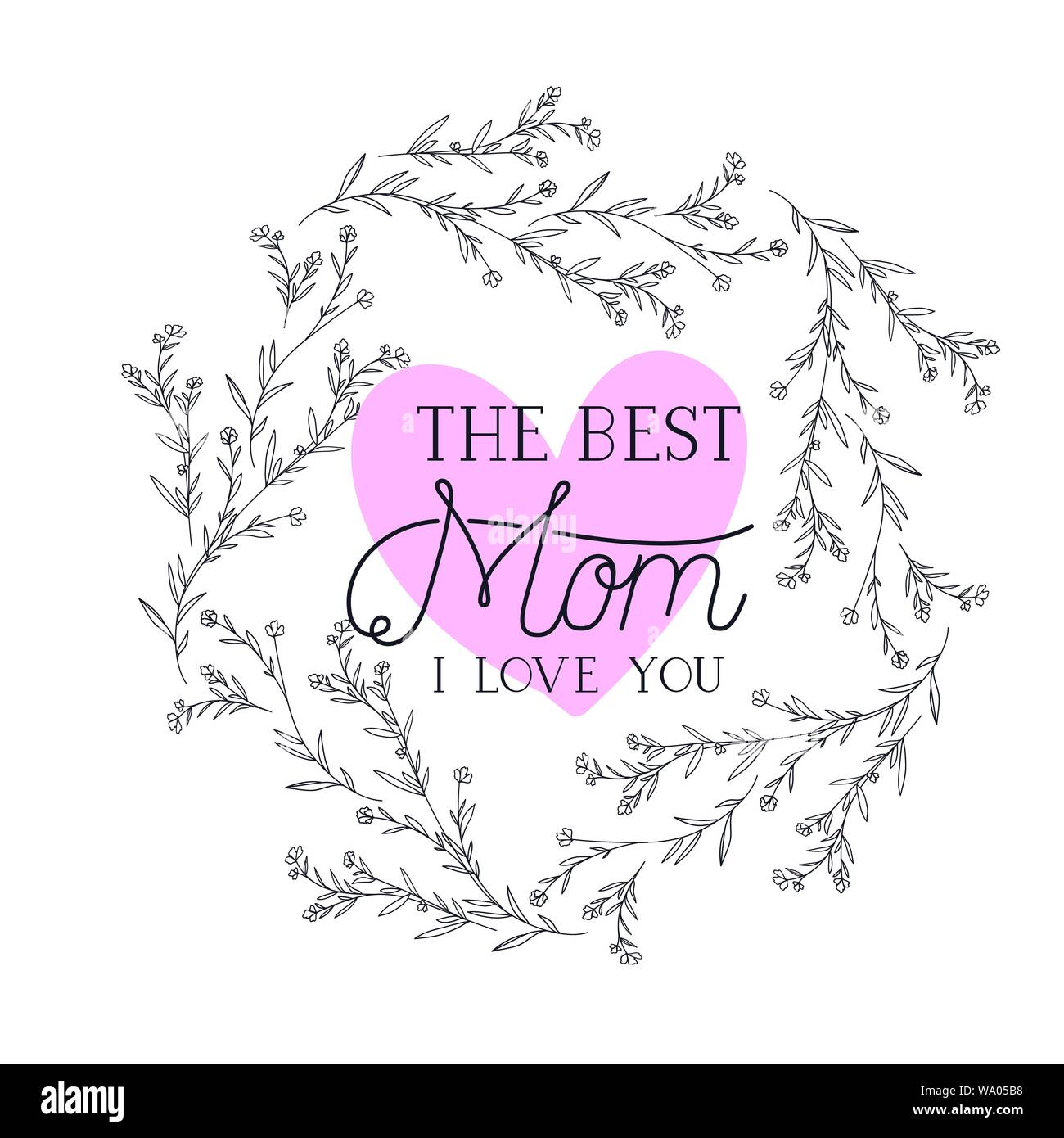 Moms present Stock Vector Images - Alamy
