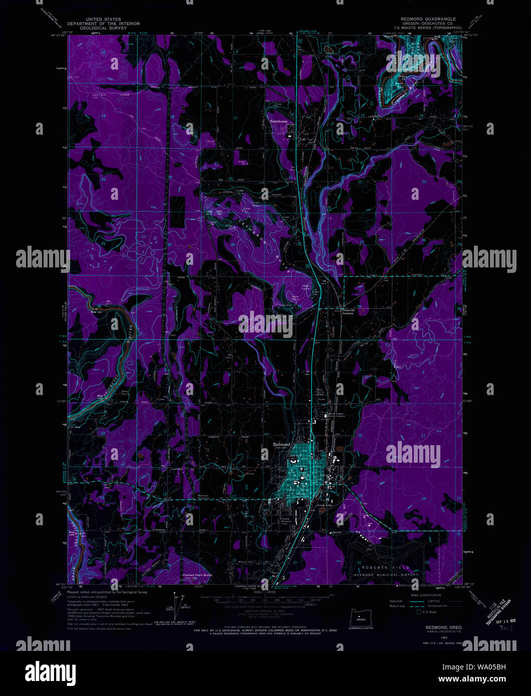 Map of redmond hi-res stock photography and images - Alamy