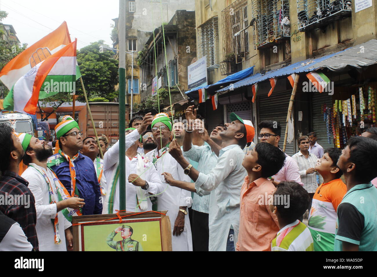 Indian national congress party flag hi-res stock photography and images ...
