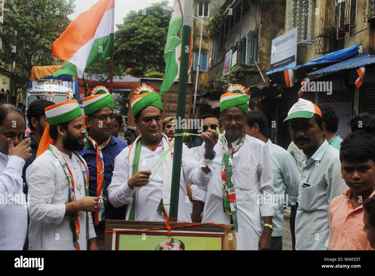 Indian national congress party flag hi-res stock photography and images ...