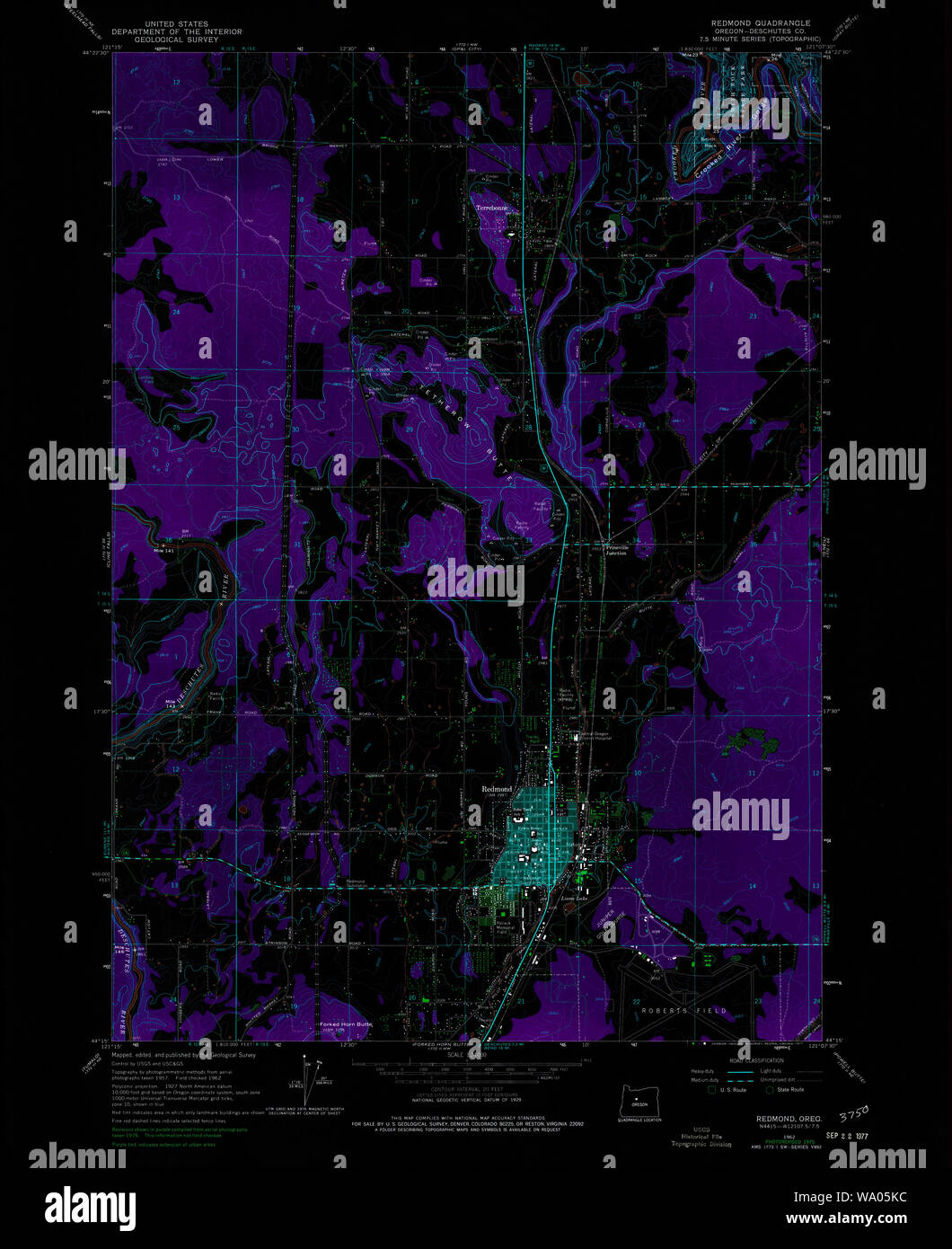 Map of redmond hi-res stock photography and images - Alamy