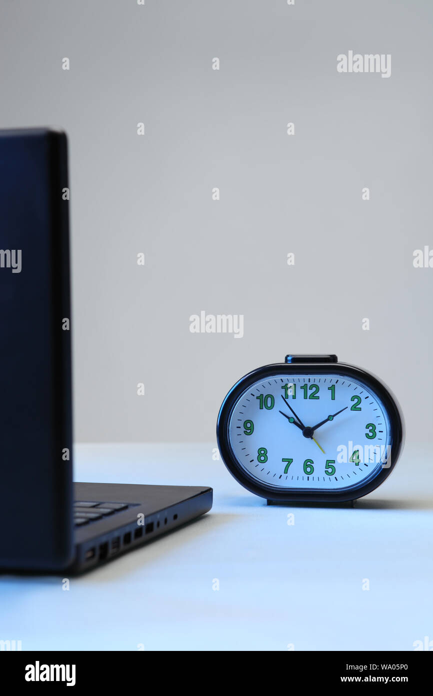 Laptop alarm hi-res stock photography and images - Alamy