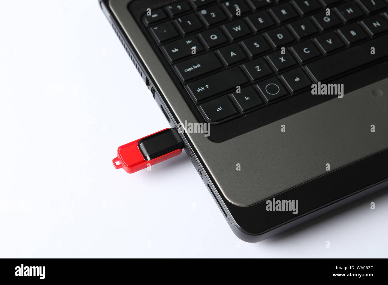 USB cable connection in laptop computer Stock Photo - Alamy