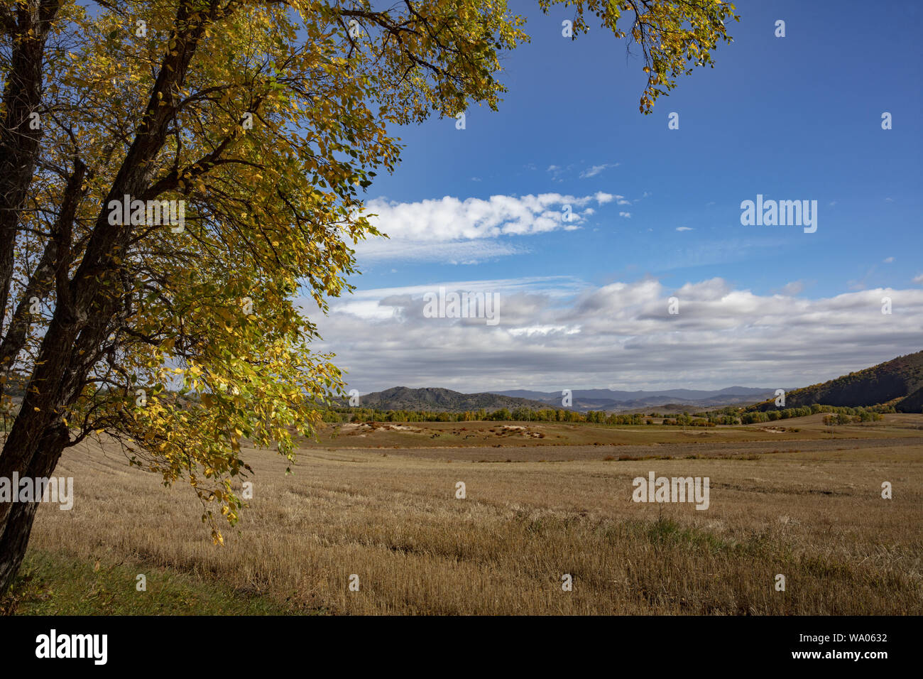 Dam scenery in Inner Mongolia Stock Photo - Alamy