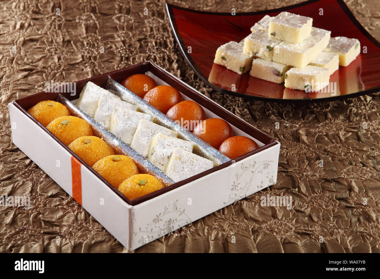 Indian sweets box hi-res stock photography and images - Alamy