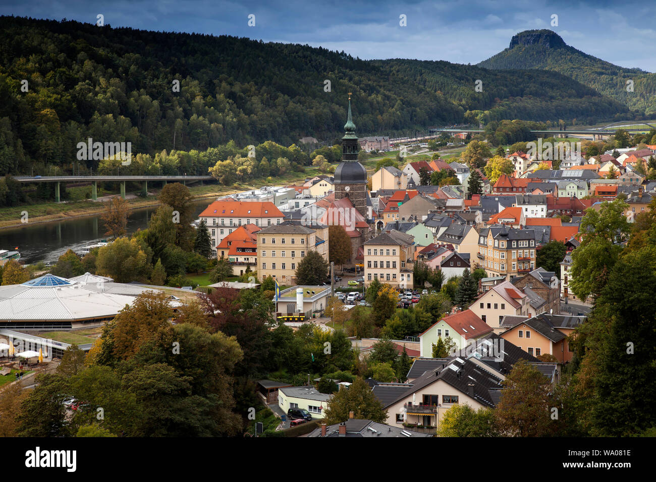 View of bad schandau on the elbe hi-res stock photography and images ...