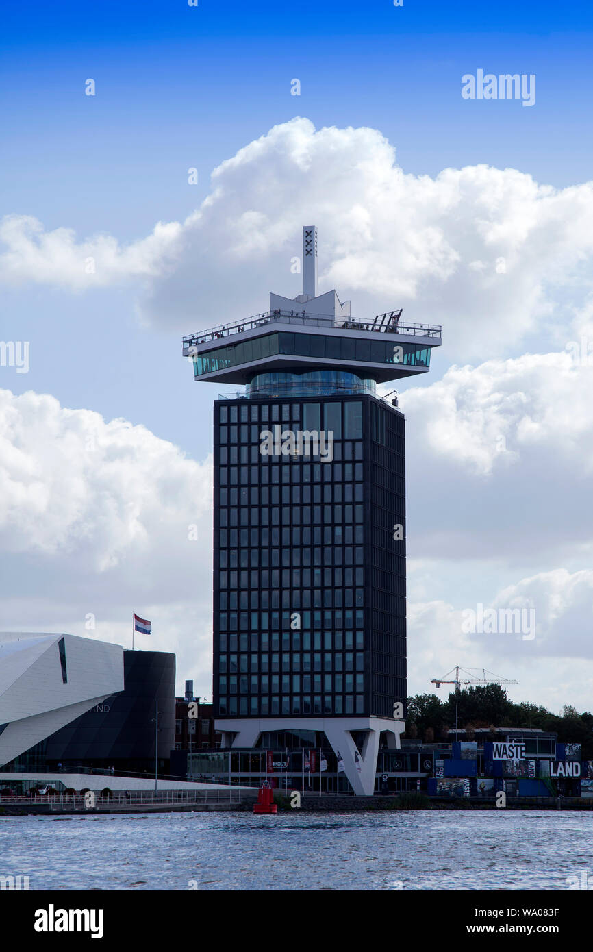 A`DAM Tower with A'DAM lookout, Amsterdam, Holland, Netherlands ...