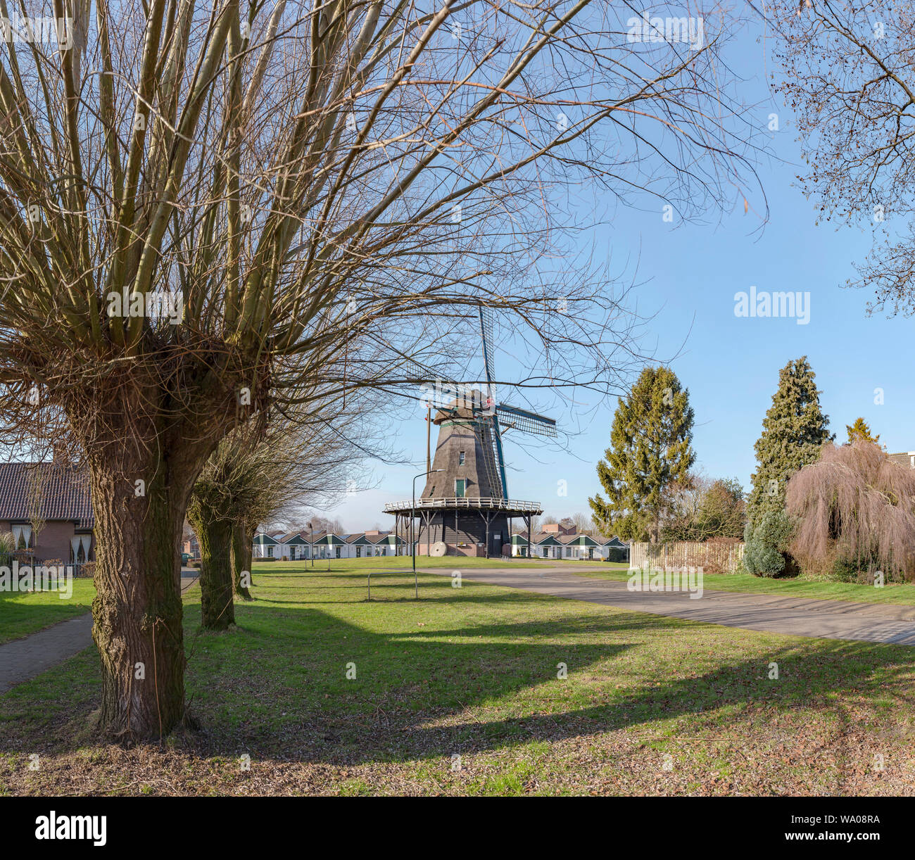 Tower mill called The Beehive, Gemert, Noord-Brabant Netherlands ...