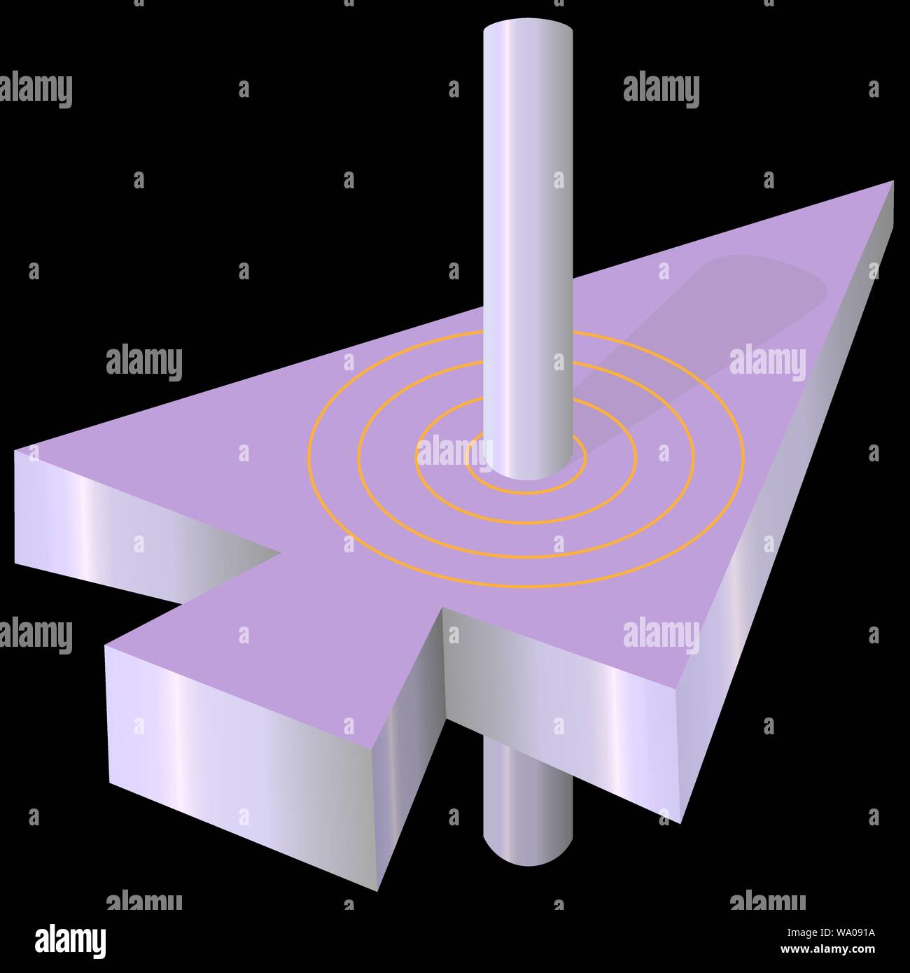 abstract 3D logo of the direction of movement forward and up Stock ...