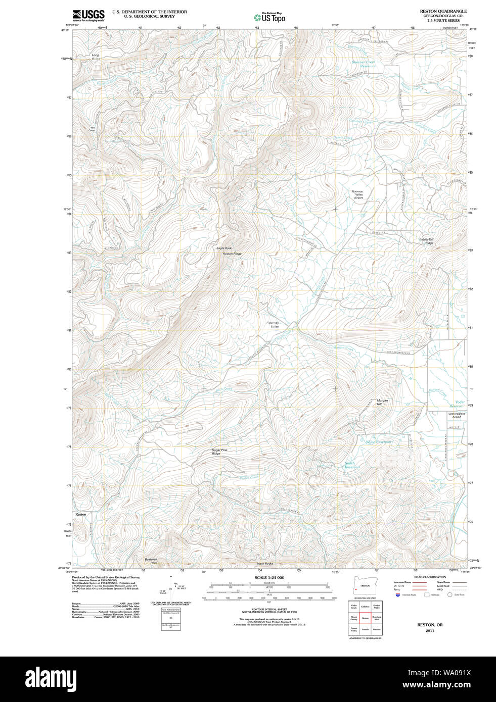 Map oregon usgs hi-res stock photography and images - Alamy