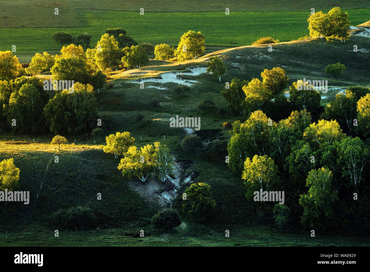 Dam scenery in Inner Mongolia Stock Photo - Alamy