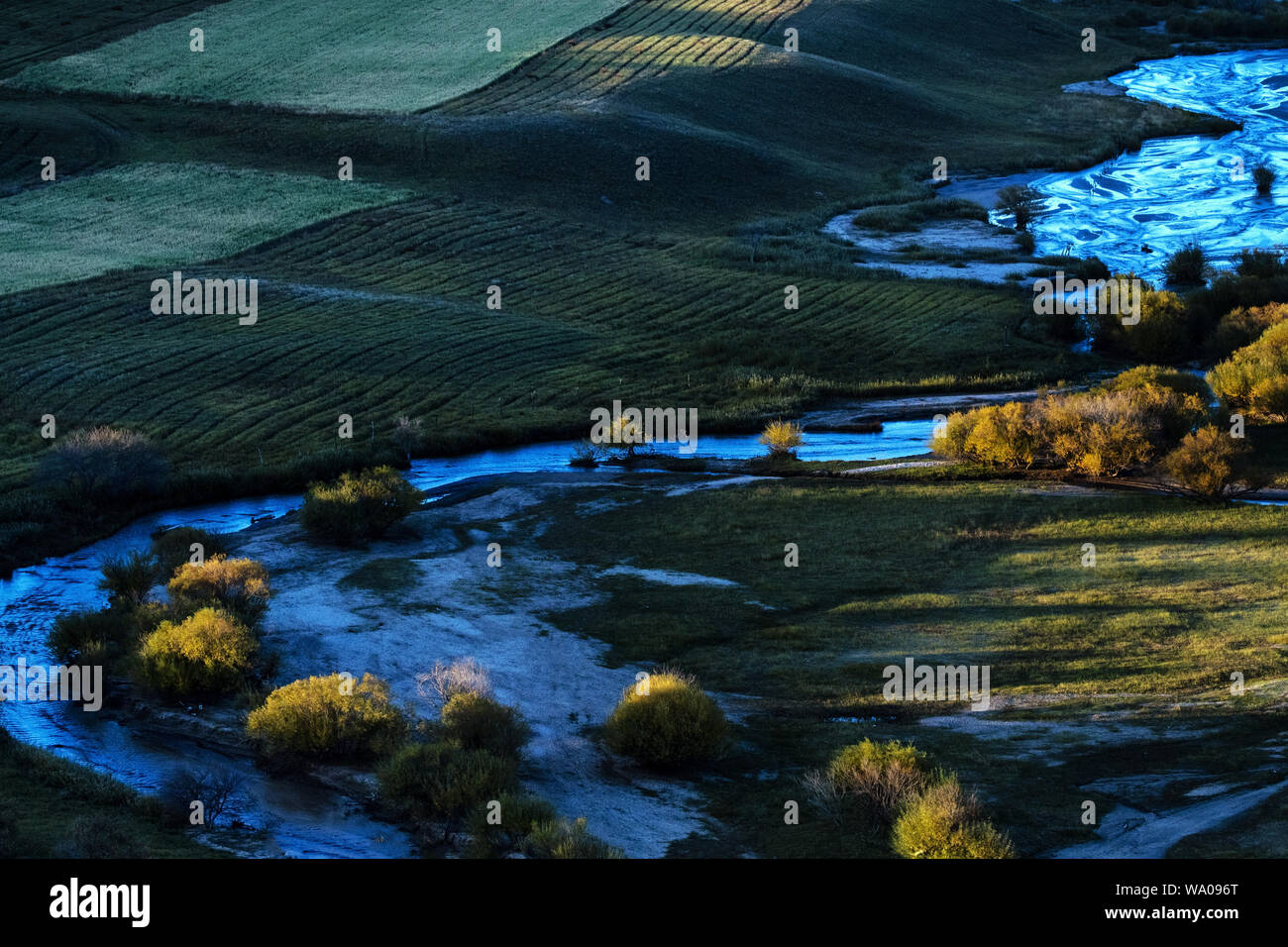 Dam scenery in Inner Mongolia Stock Photo - Alamy