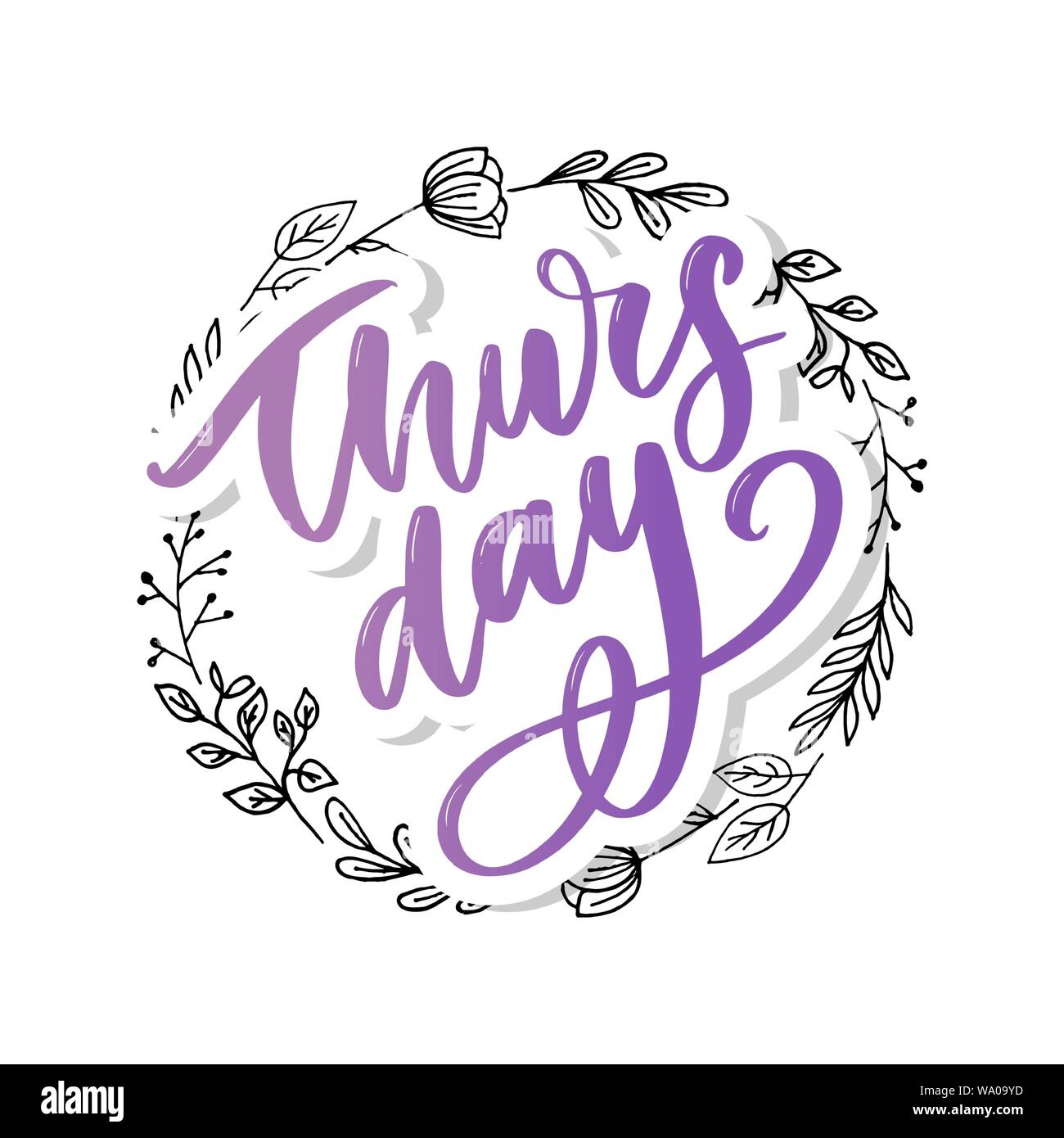 Hand lettering happy friday inscription isolated on white background ...