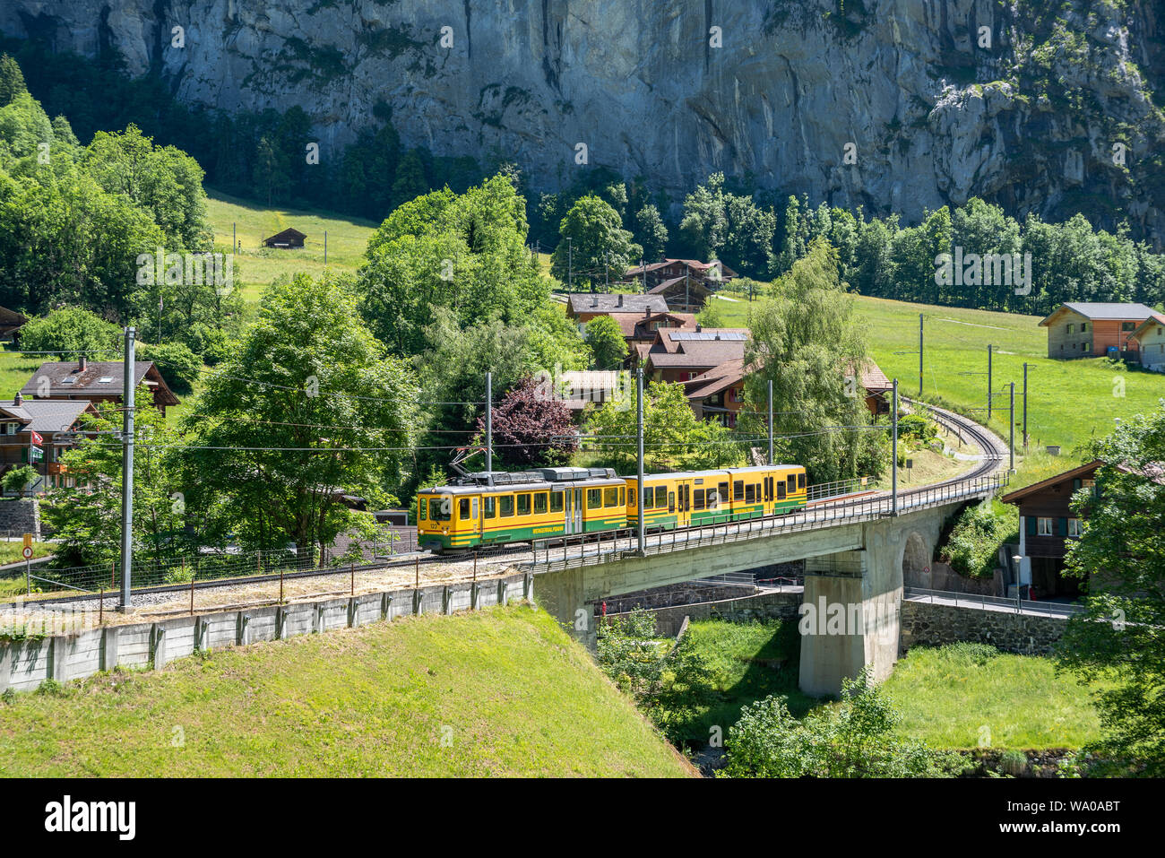 Bern bernese alps railway train hi-res stock photography and images - Alamy