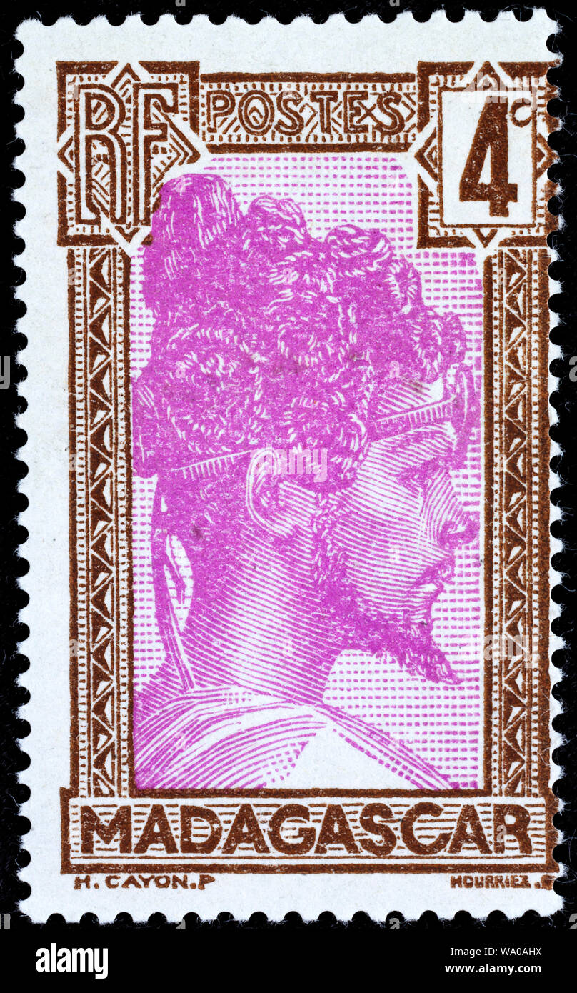 Postage stamp madagascar hi-res stock photography and images - Alamy