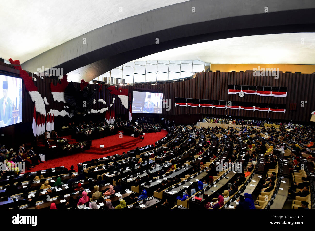 Jakarta, Indonesia. 16th Aug, 2019. Indonesian President Joko Widodo ...