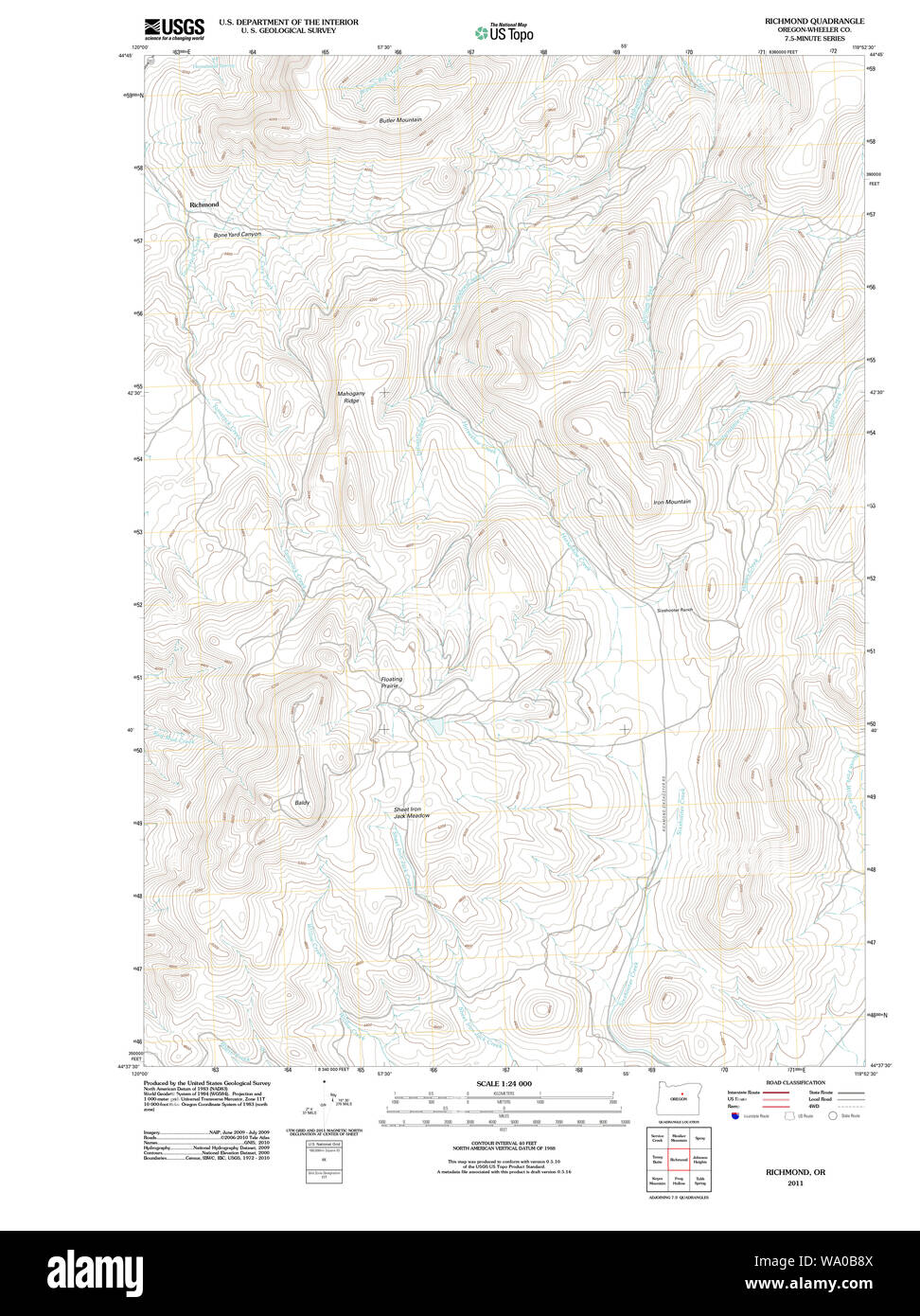 Map Of Richmond High Resolution Stock Photography and Images - Alamy