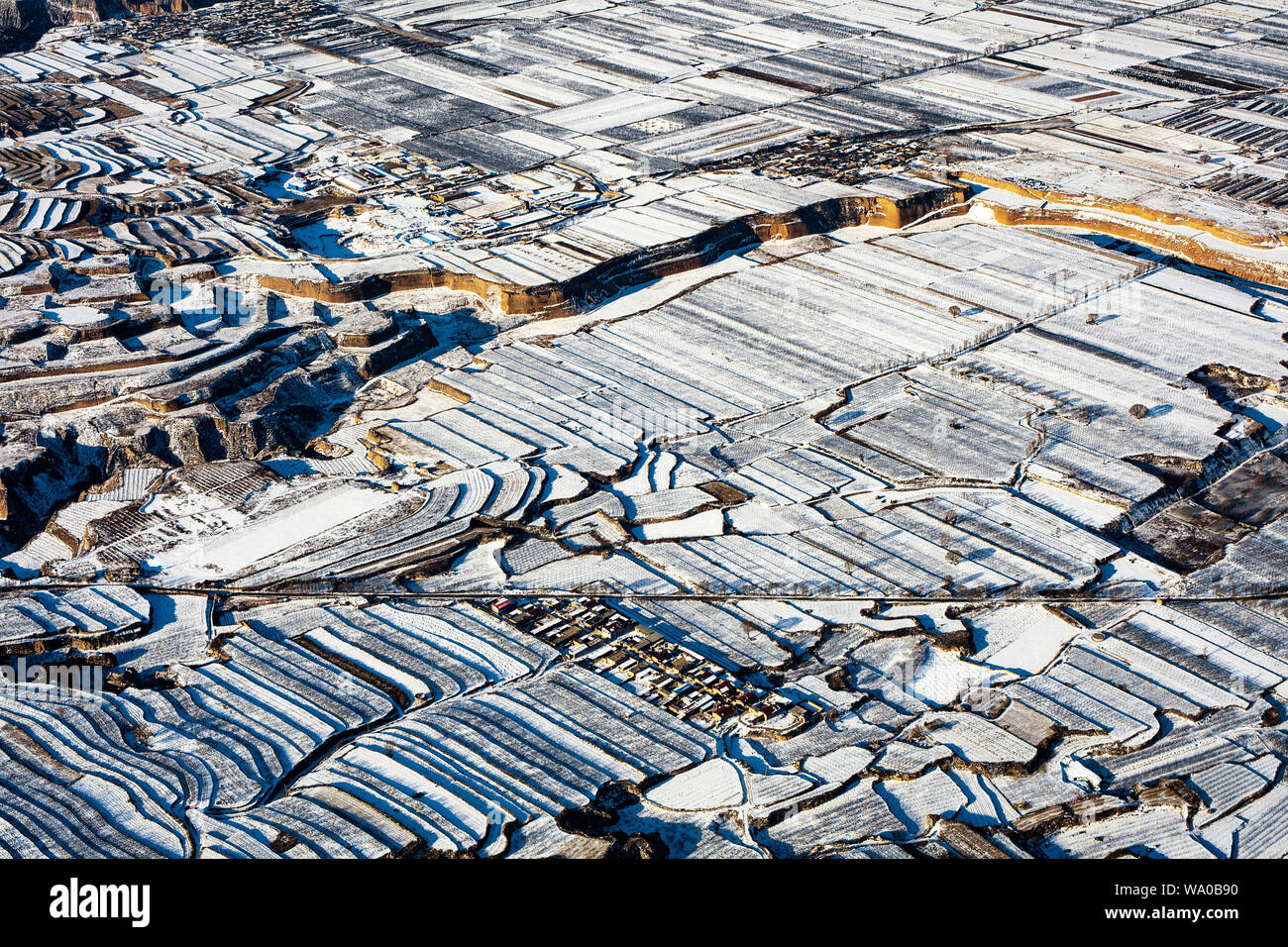 Aerial outside taiyuan in Shanxi Province Stock Photo - Alamy