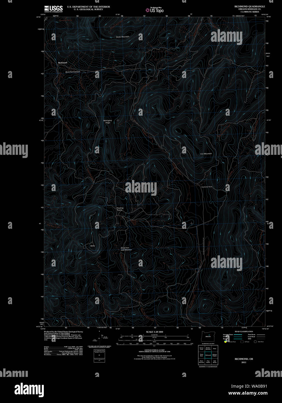 Map Of Richmond High Resolution Stock Photography and Images - Alamy