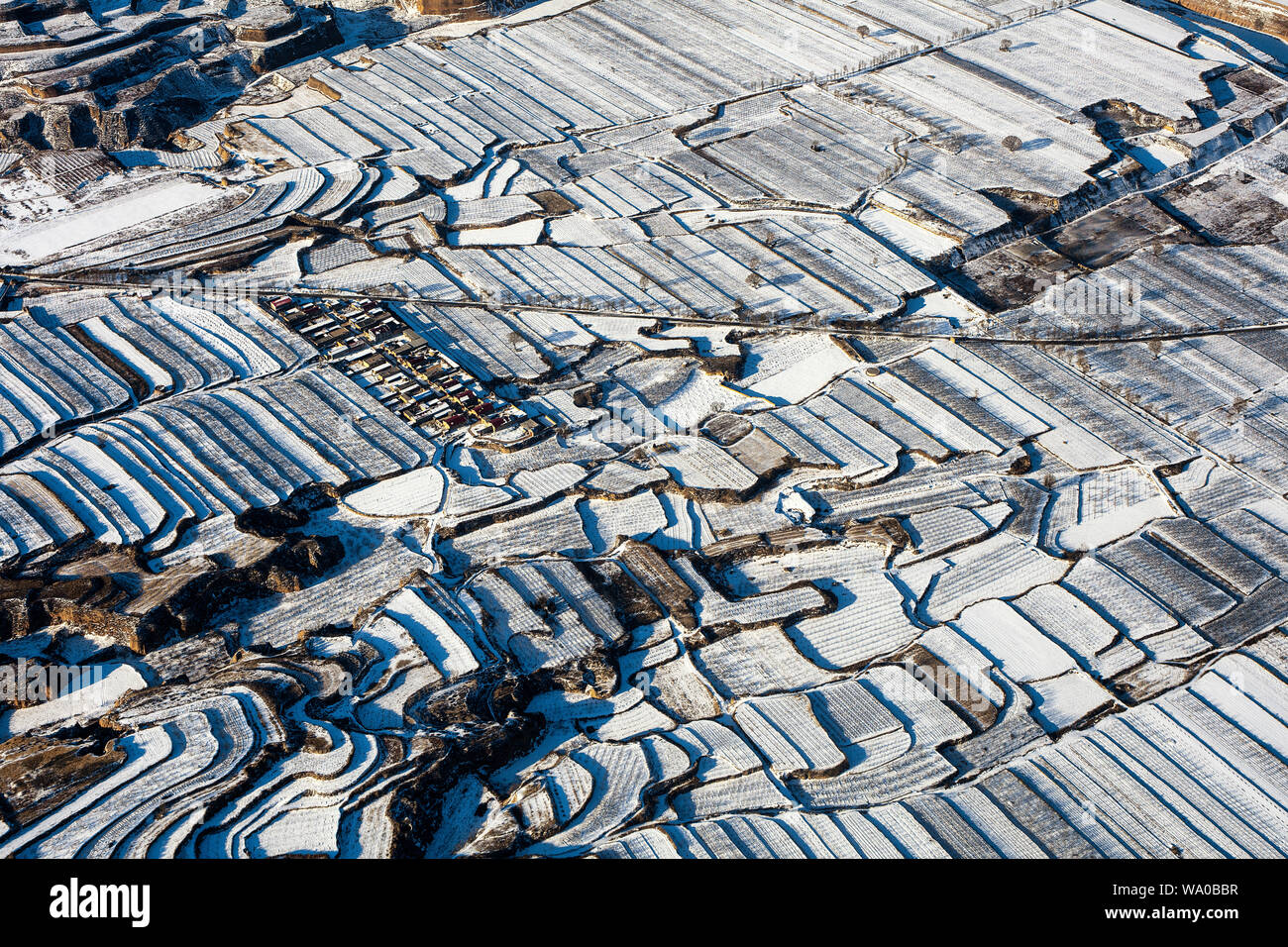 Aerial outside taiyuan in Shanxi Province Stock Photo - Alamy