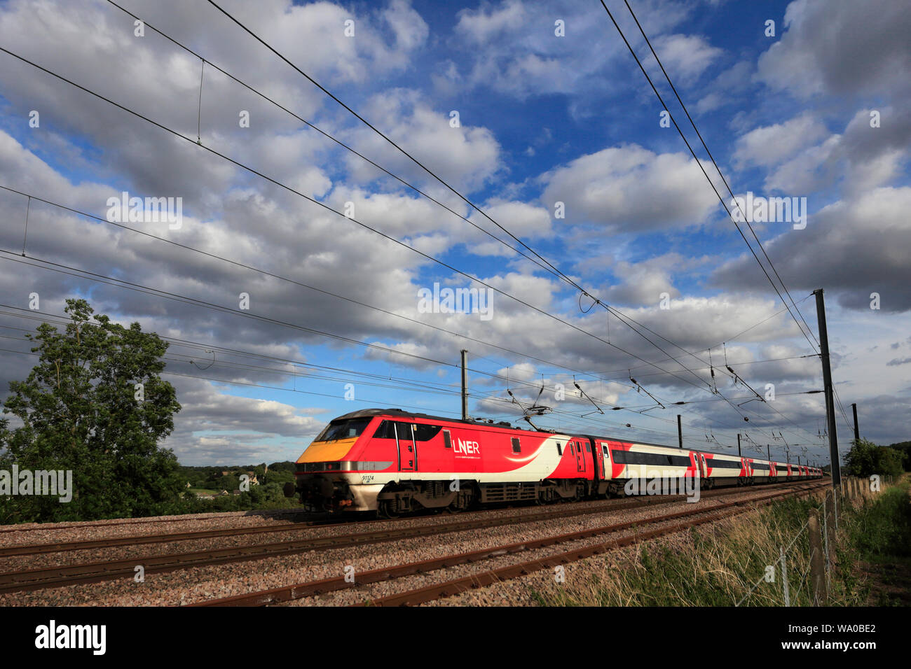 91 class LNER train, London and North Eastern Railway, East Coast Main ...
