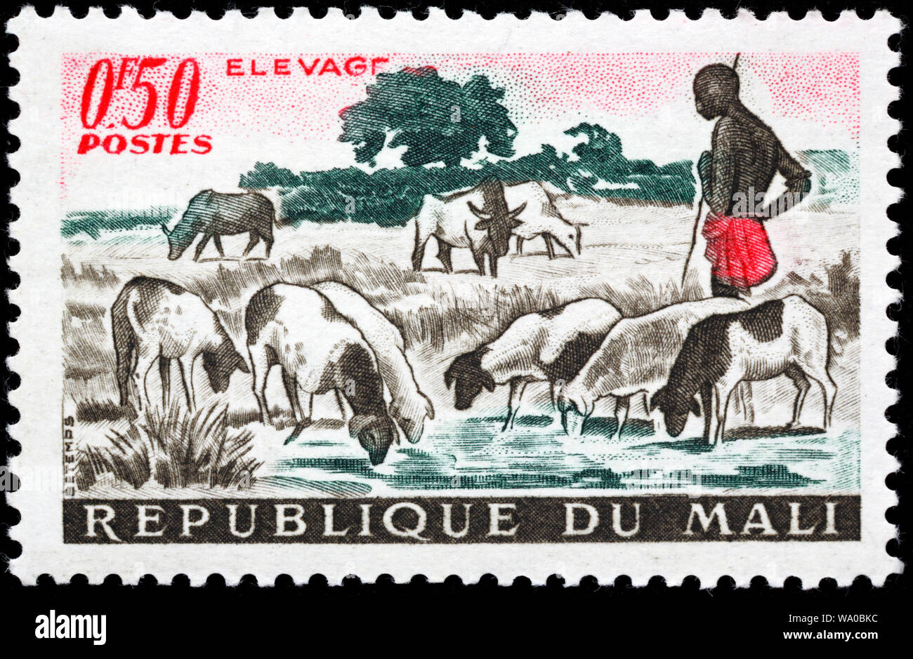 Mali postage stamp hi-res stock photography and images - Alamy