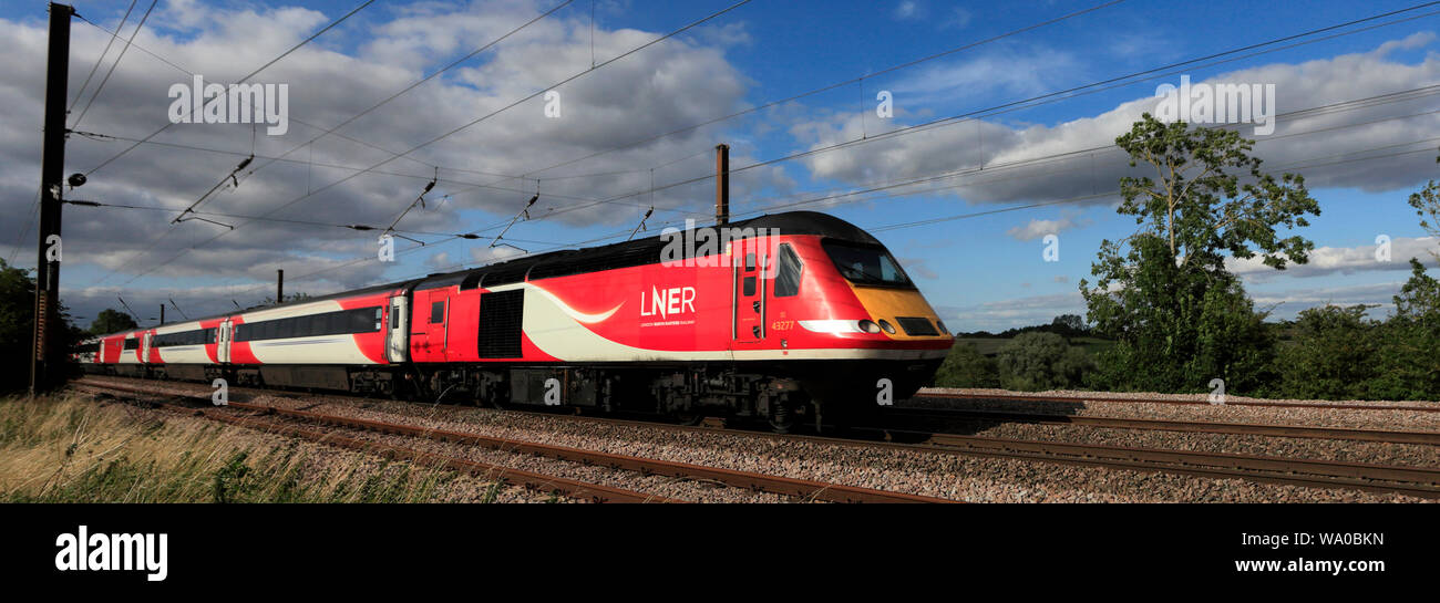 LNER train 43, London and North Eastern Railway, East Coast Main Line Railway, Peterborough ...