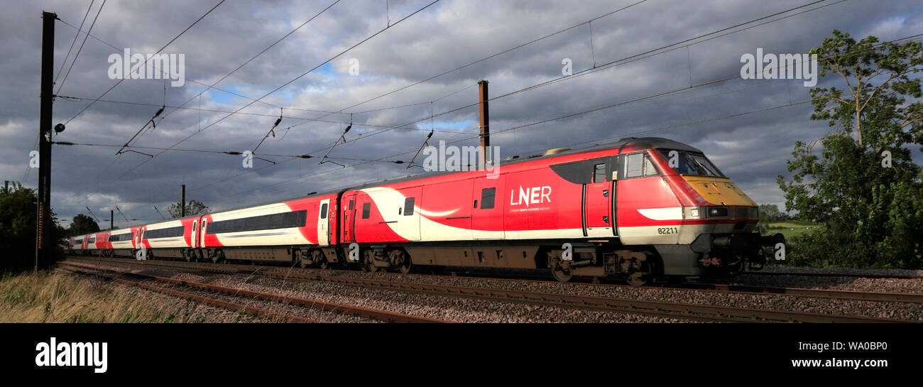 82 class LNER train, London and North Eastern Railway, East Coast Main Line Railway, Grantham ...