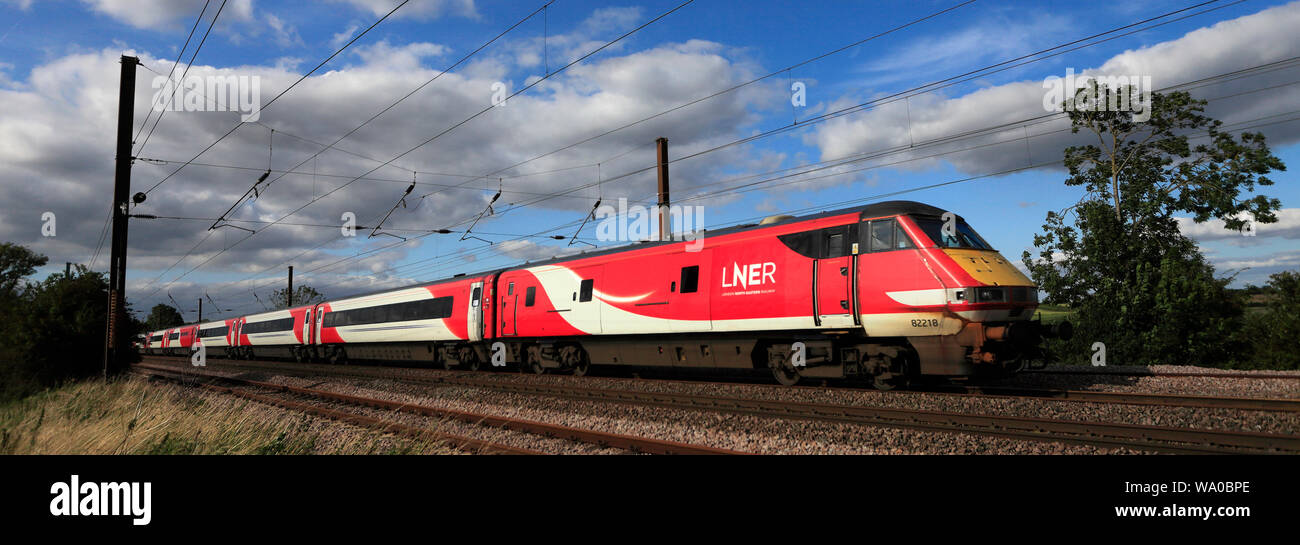 82 class LNER train, London and North Eastern Railway, East Coast Main Line Railway, Grantham ...