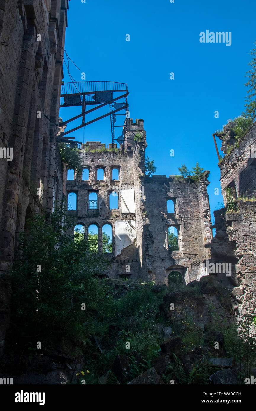 East Dunbartonshire, Scotland, UK. 13th July 2019: Inside the old ...