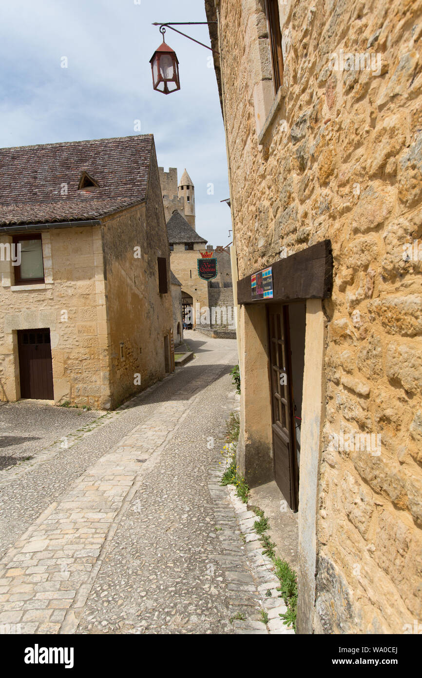 Village of Beynac-et-Cazenac, France. Picturesque view of Beynac’s ...