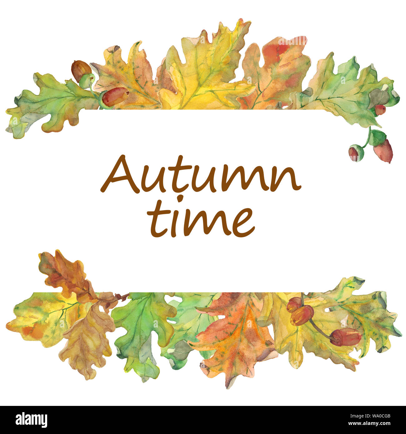 Fall Leaf Border Line