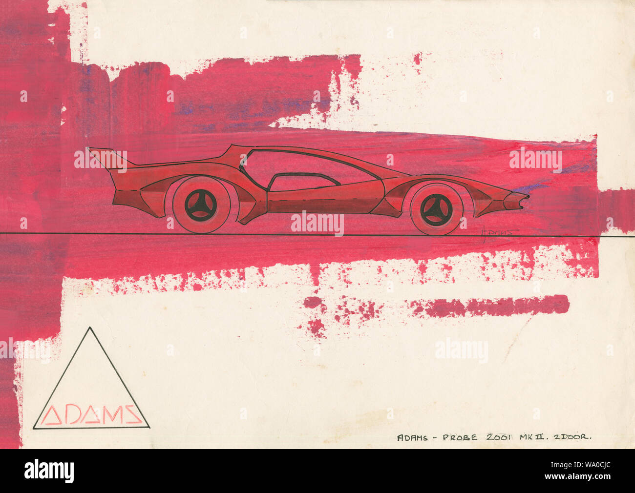 Dennis Adams Probe 2001 MK II Fantasy Car Design Stock Photo - Alamy