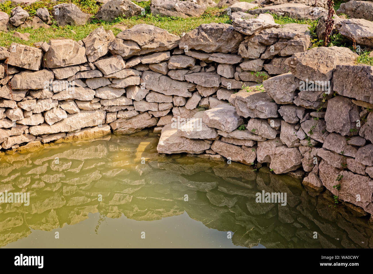 Roman wells detail in Rajcice near Split Stock Photo - Alamy