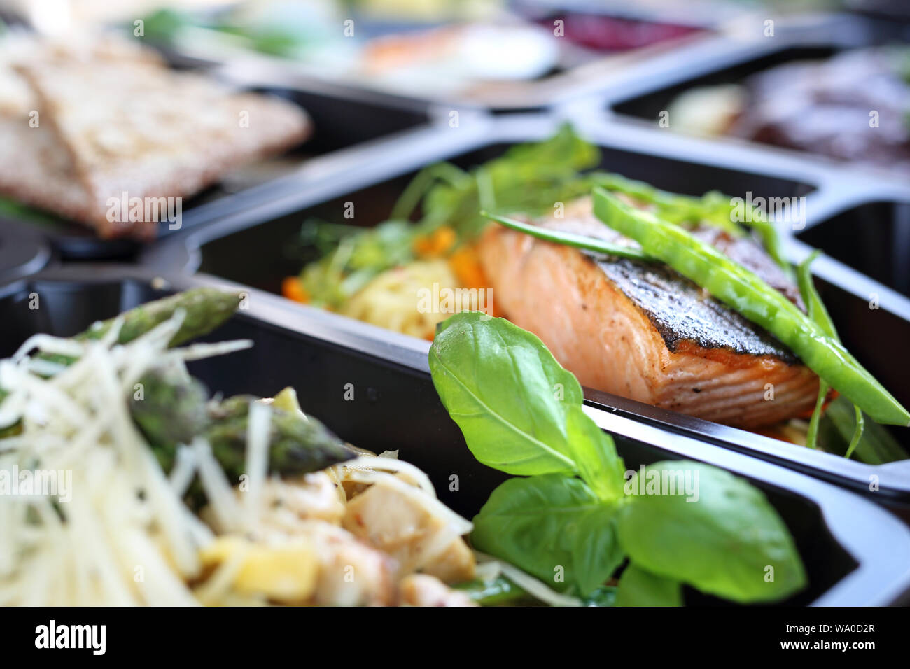 Catering. Box diet. Takeaway food in a box Stock Photo - Alamy
