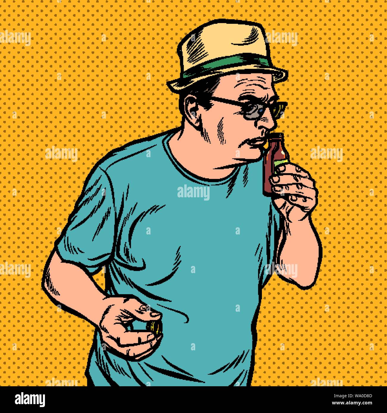 Fragrance bottle man Stock Vector Images - Alamy