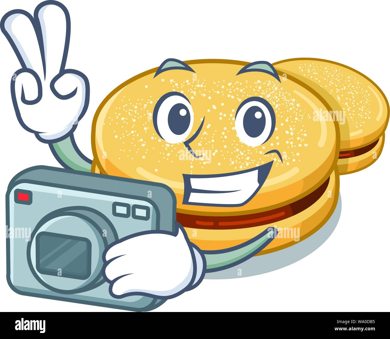 Photographer alfajores are baked in character ovens Stock Vector Image ...