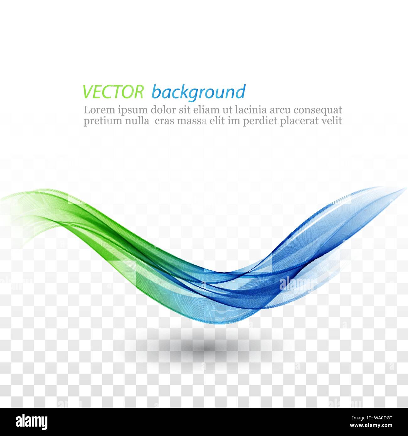 Vector Abstract blue and green lines background Stock Vector Image ...