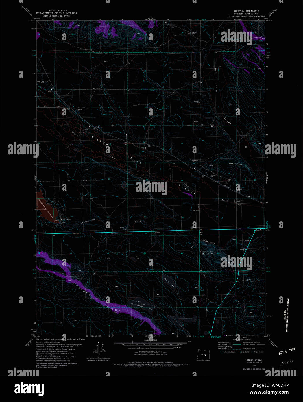 Map of riley hi-res stock photography and images - Alamy