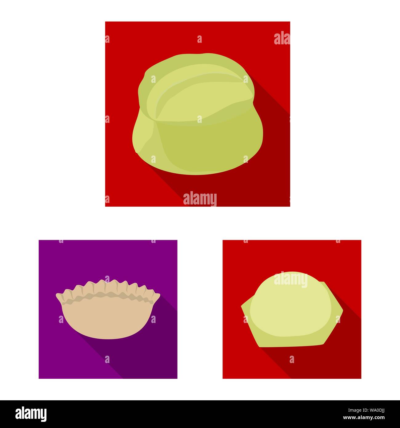 Vector design of products and cooking logo. Set of products and ...