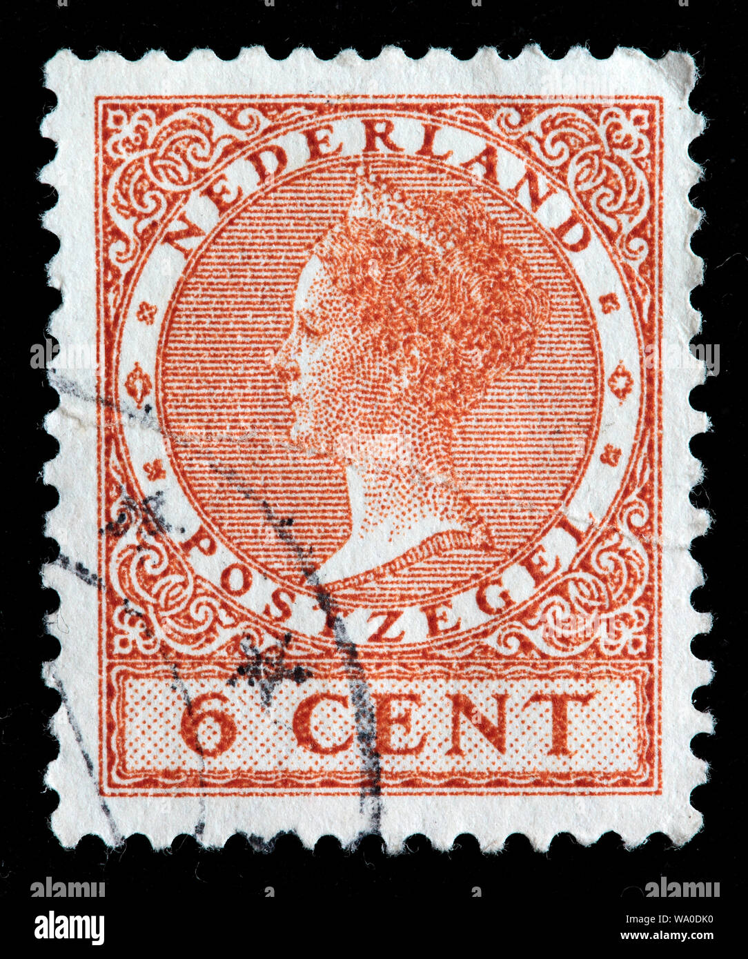Queen Wilhelmina of the Netherlands (1890-1948), postage stamp ...