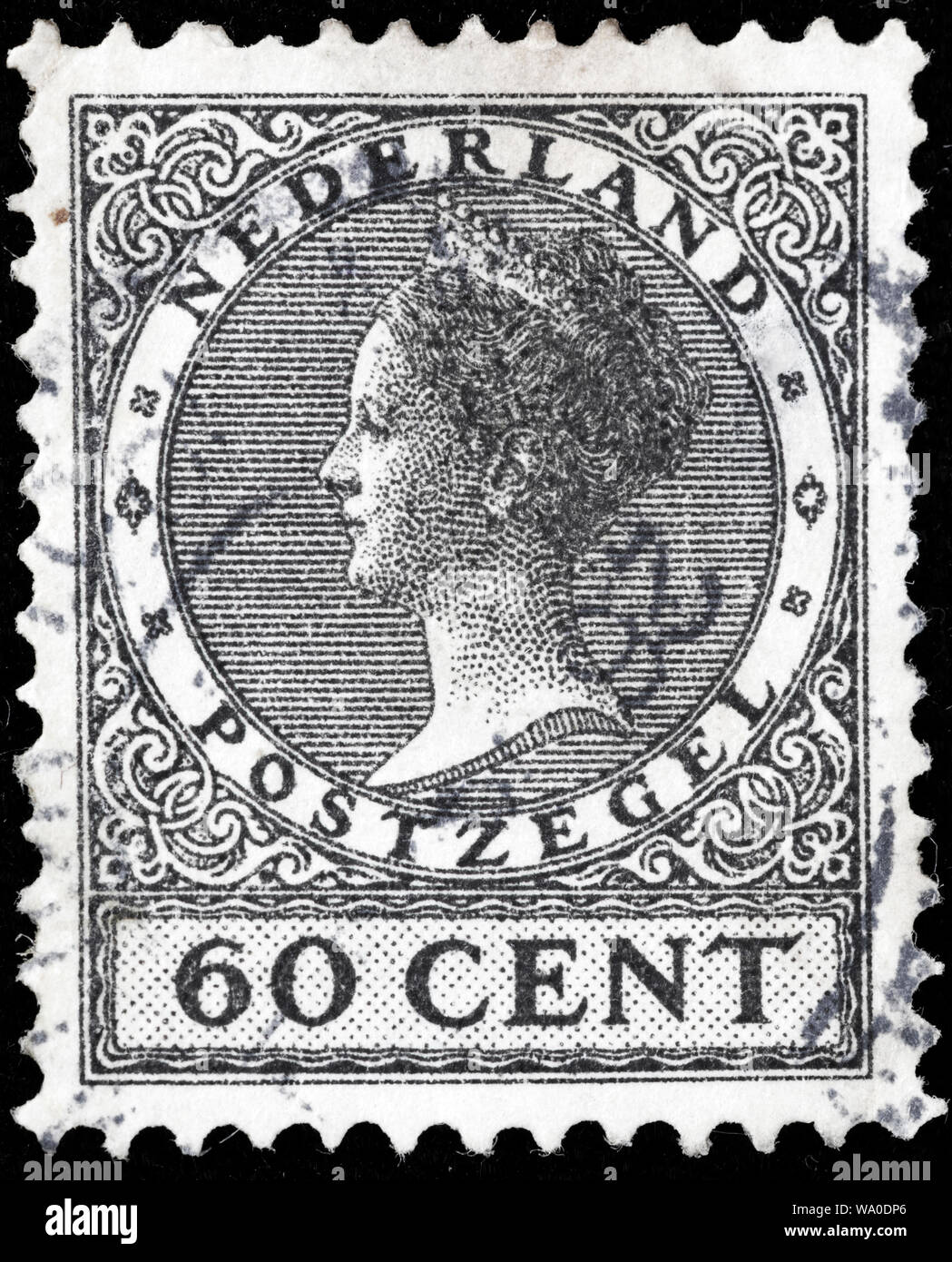 Queen Wilhelmina of the Netherlands (1890-1948), postage stamp ...