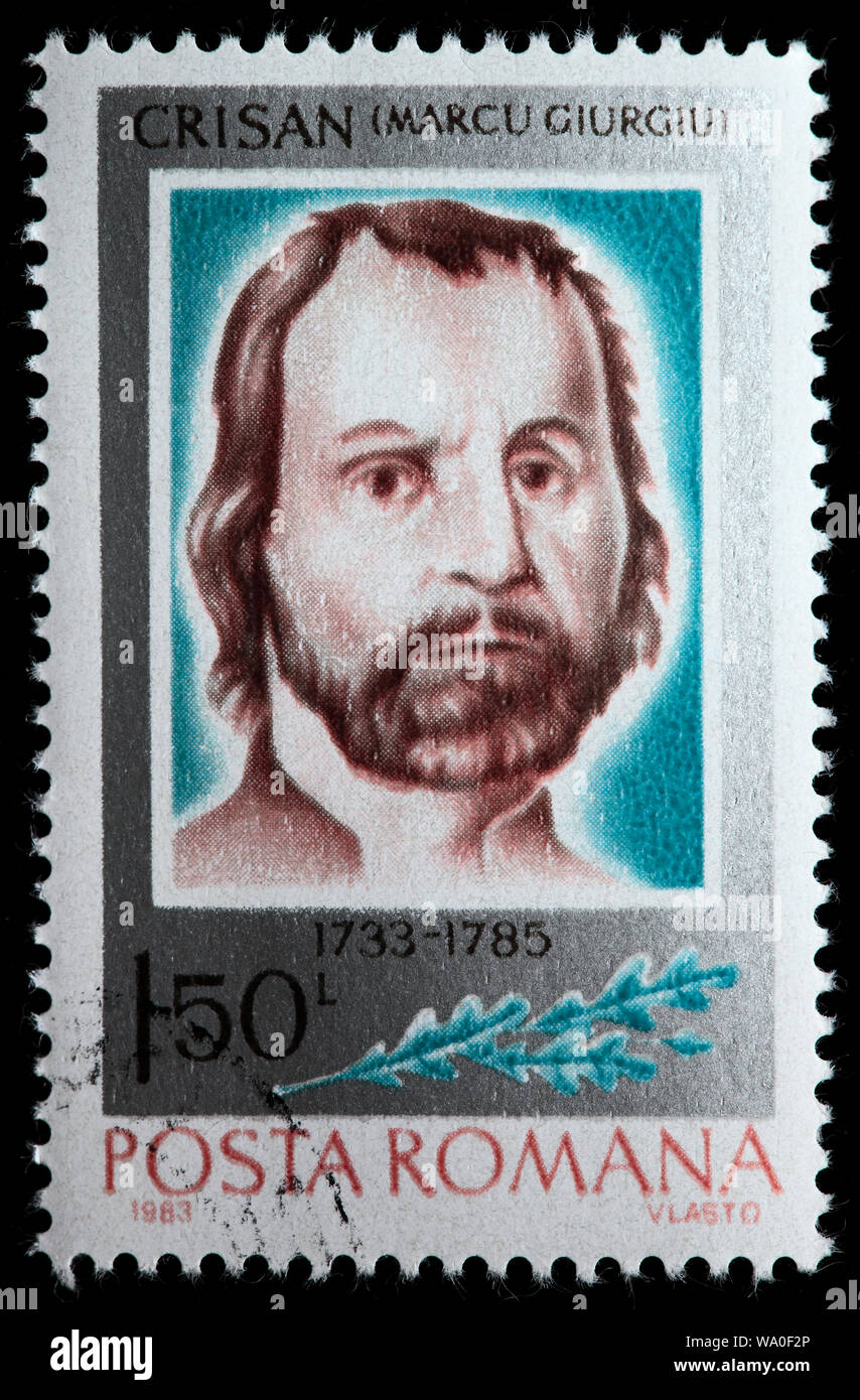 Crisan, Marcu Giurgiu (1733-1885), postage stamp, Romania, 1983 Stock ...