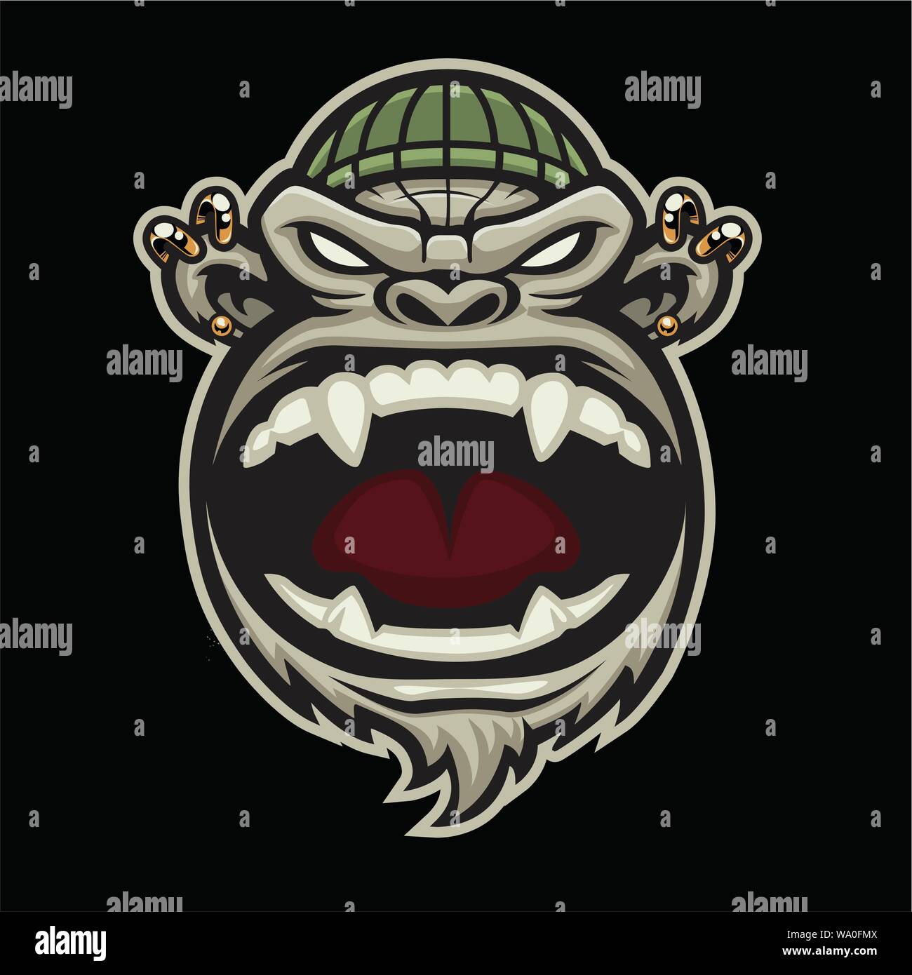 Gorilla vector illustration Stock Vector Image & Art - Alamy