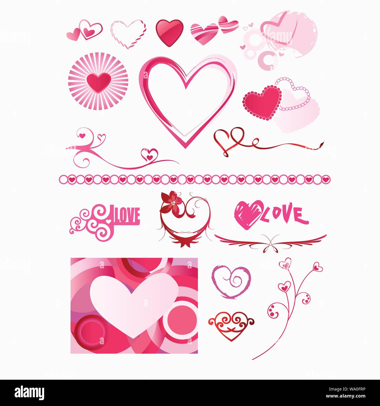 Vector illustration of a heart of love Stock Vector Image & Art - Alamy