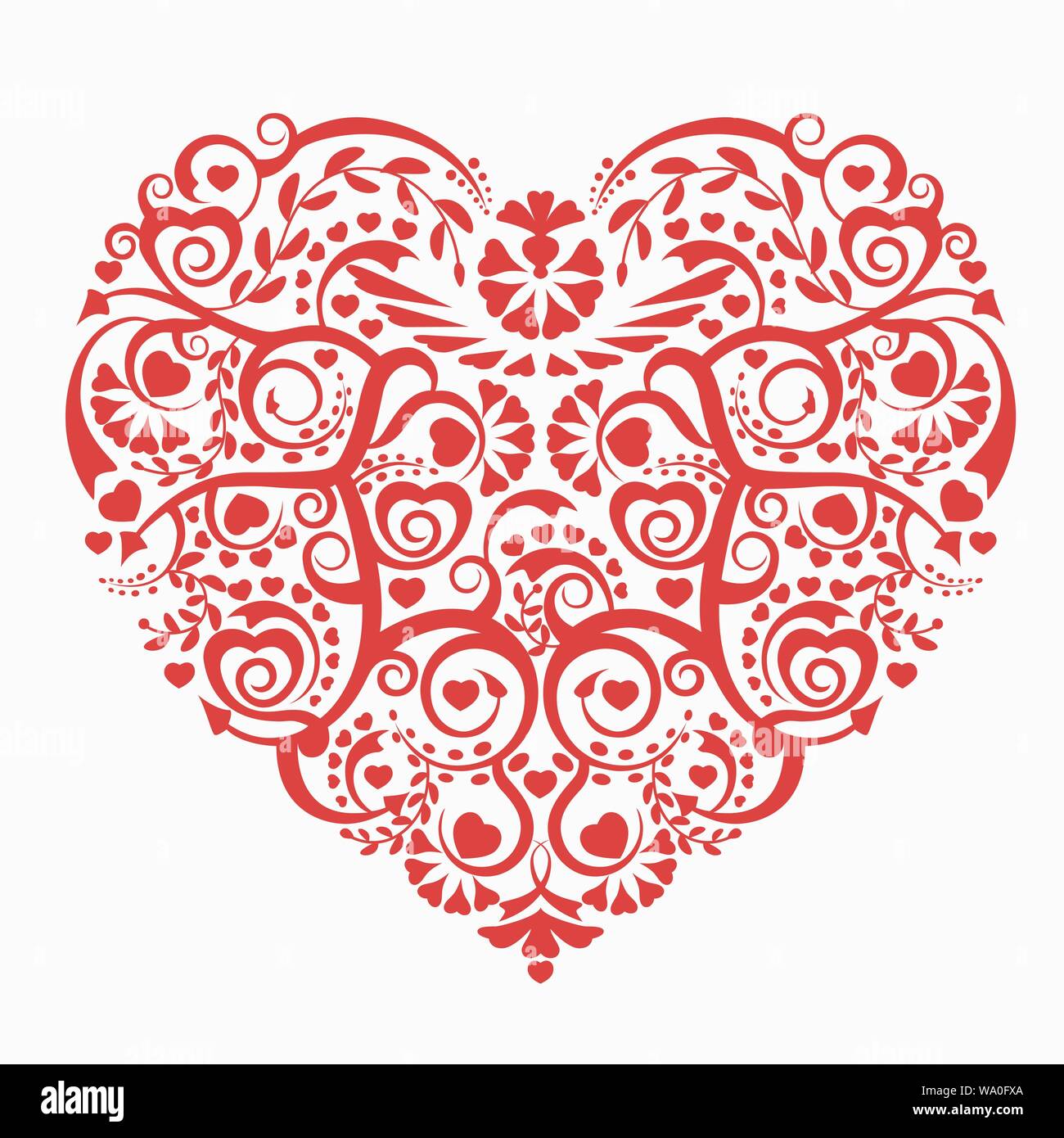 Vector illustration of a heart of love Stock Vector Image & Art - Alamy